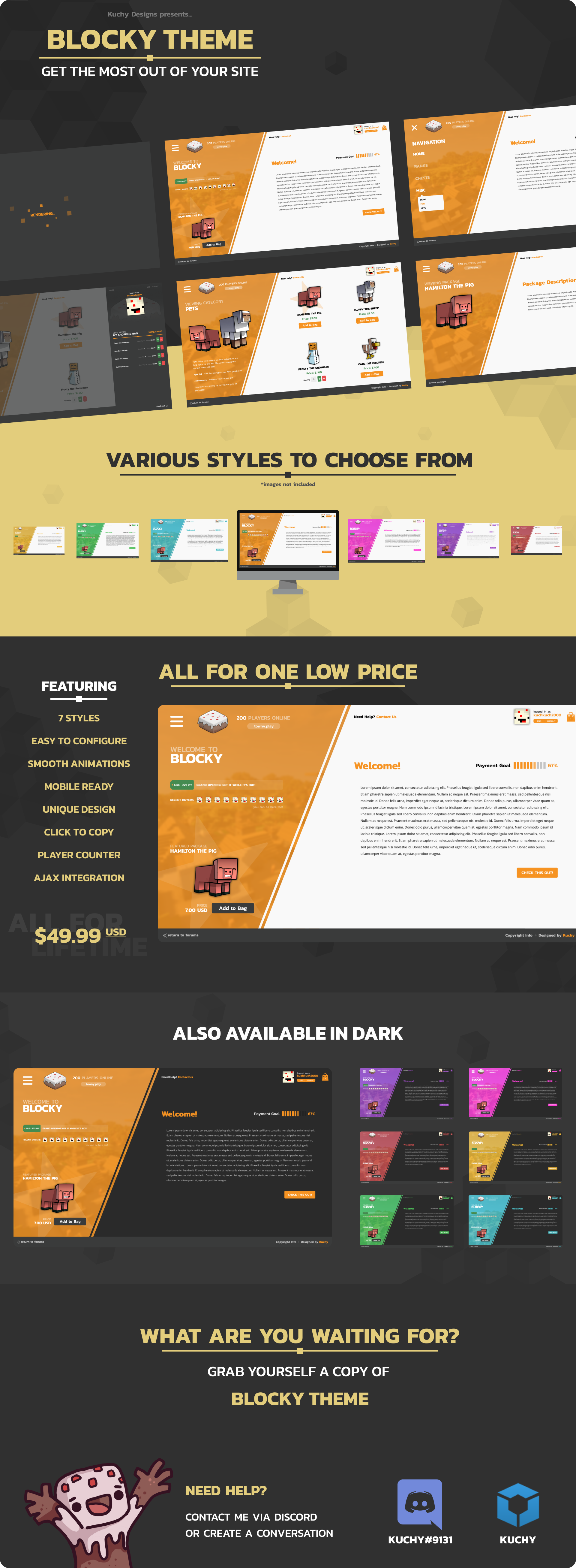 Blocky Theme - Professional Tebex Theme | BuiltByBit